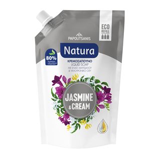 Natura ΚΡΕΜΟΣΑΠΟΥΝΟ JASMINE & CREAM ΑΝΤΑΛΛΑΚΤΙΚΟ 500ML