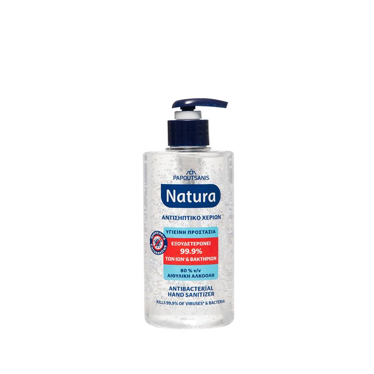 Natura ΑΝΤΙΣΗΠΤΙΚΟ GEL ΧΕΡΙΩΝ 400ML ΜΕ ΑΝΤΛΙΑ